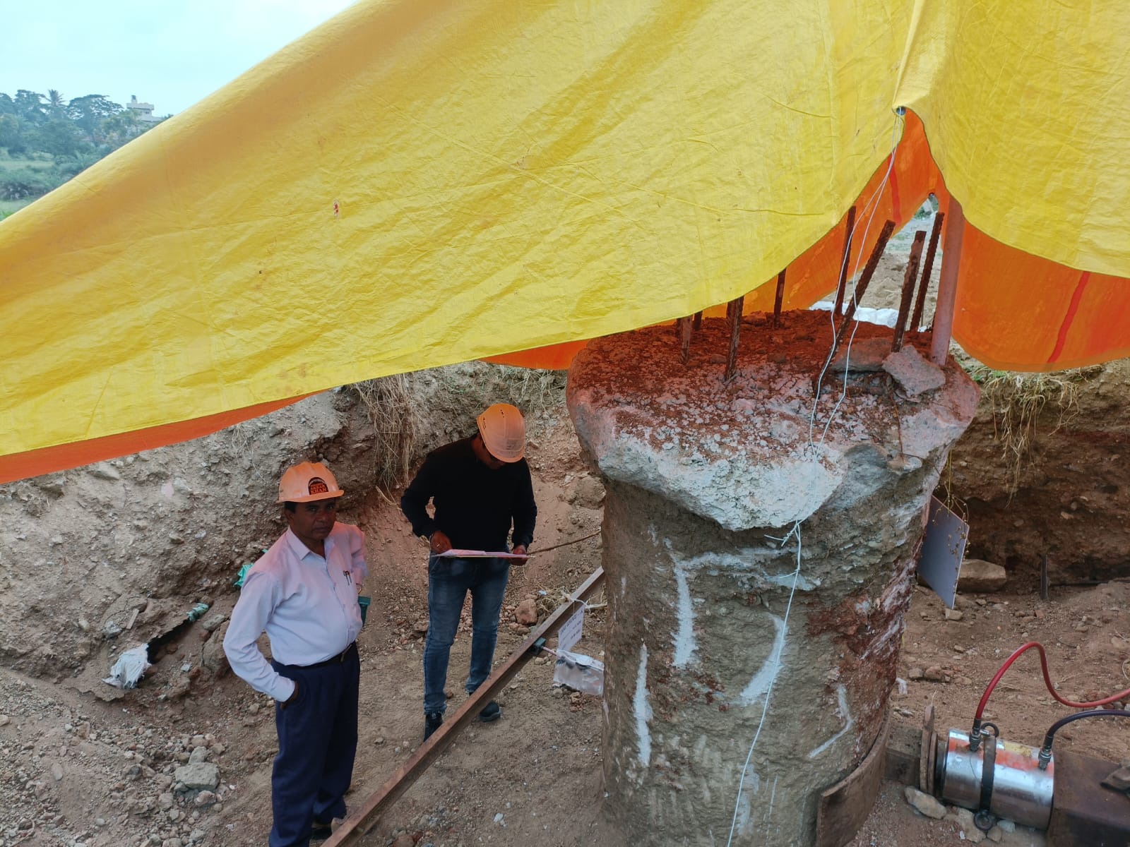 Lateral Pile Load Test Arrangement - BARONI PILE CREATIONS OPC PRIVATE ...